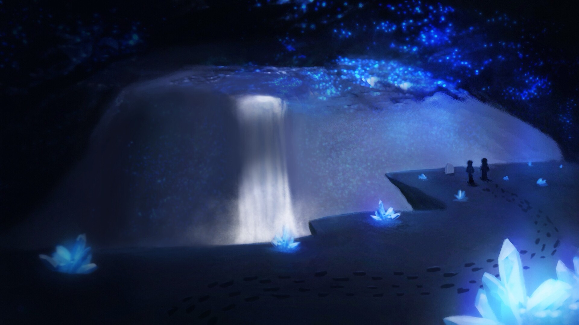ArtStation - Waterfall Scene
