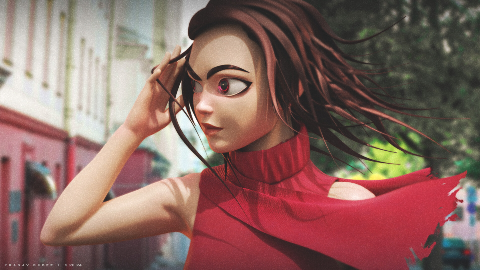 ArtStation - Windy Girl