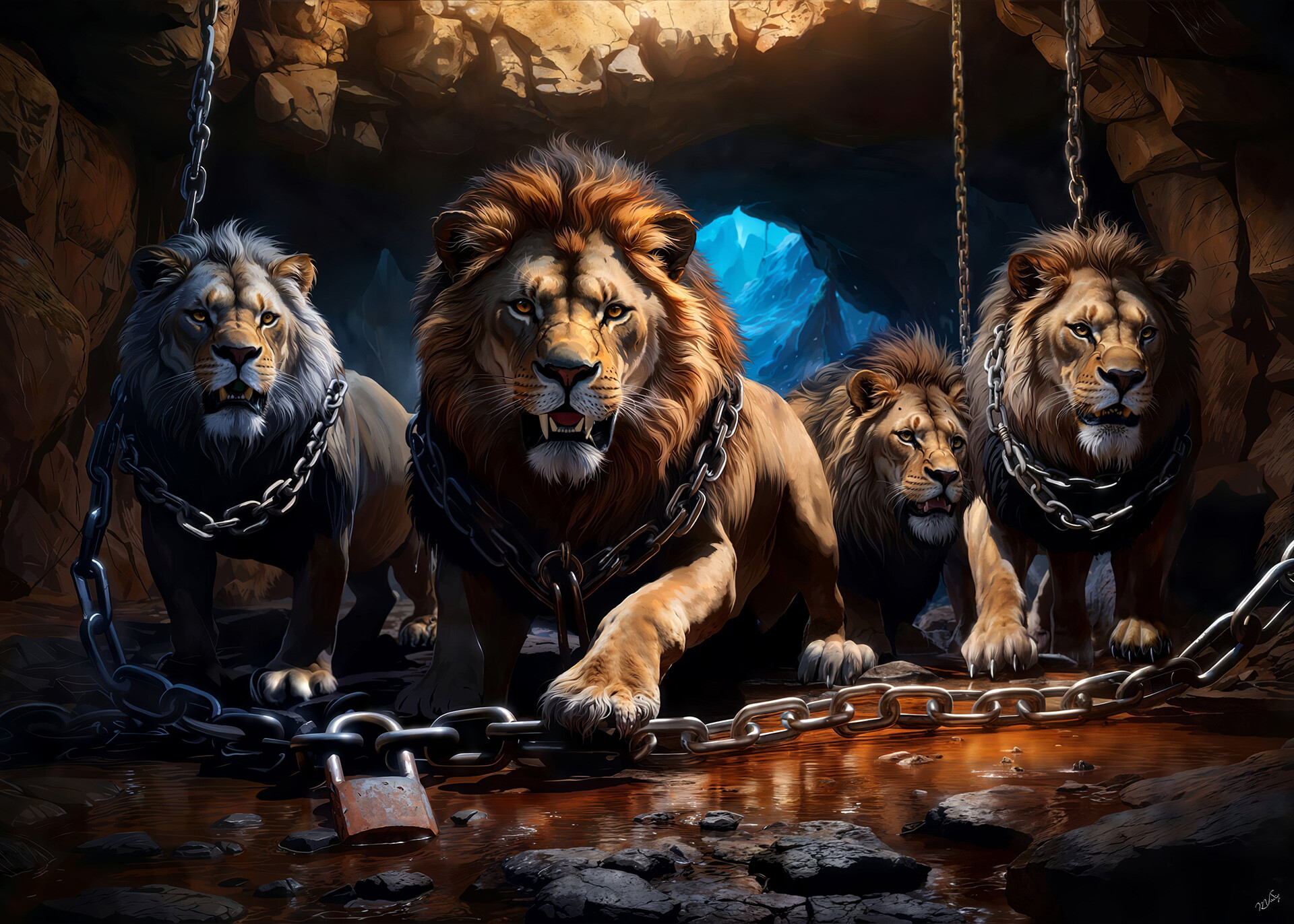 ArtStation - Lions in Chains