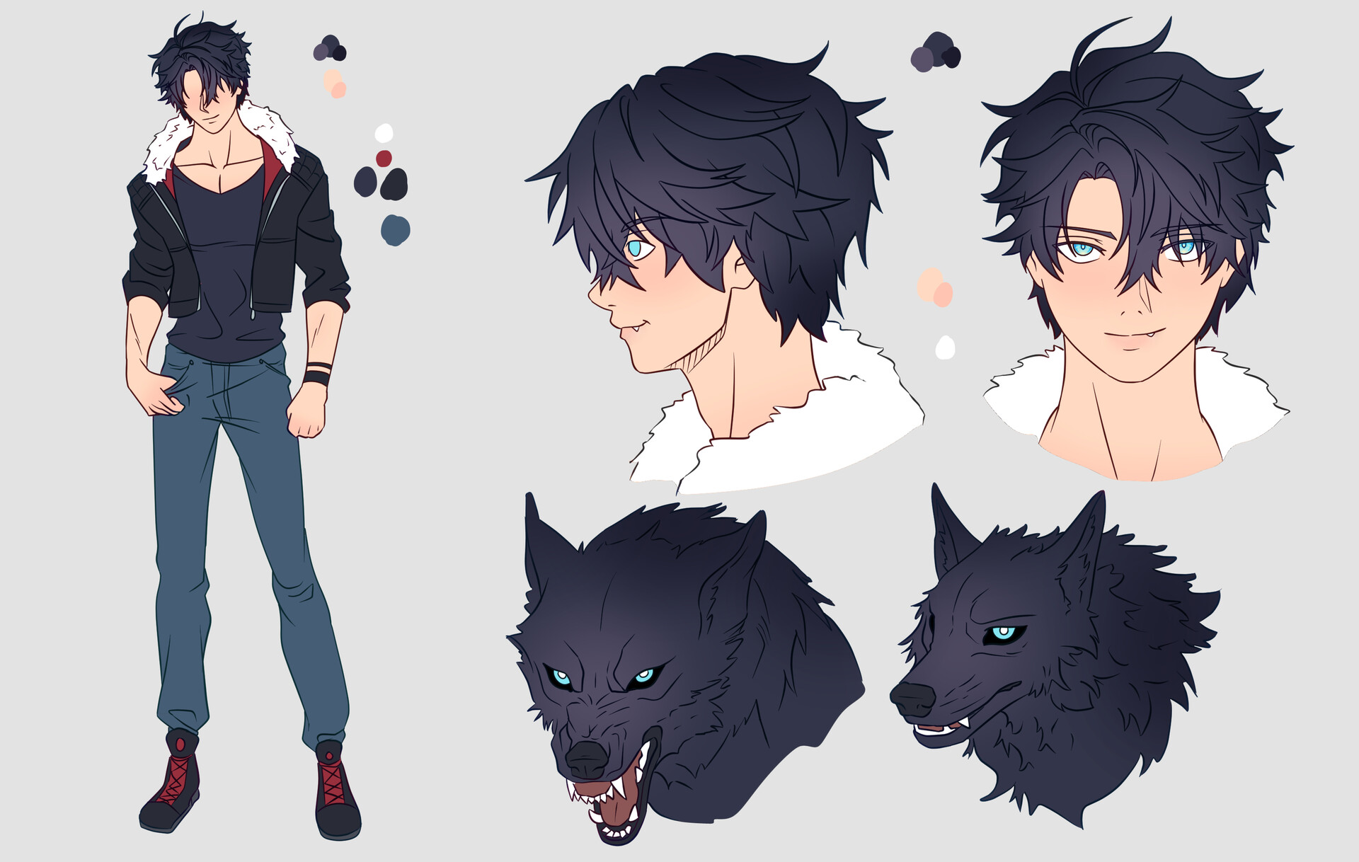 ArtStation - Character sheet - Duncan