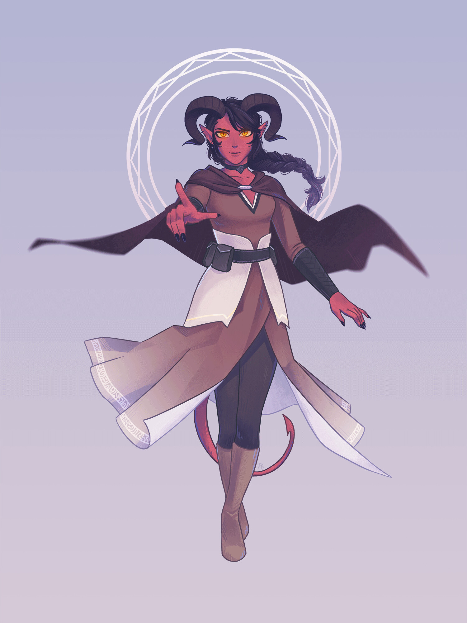 ArtStation - Tiefling lady