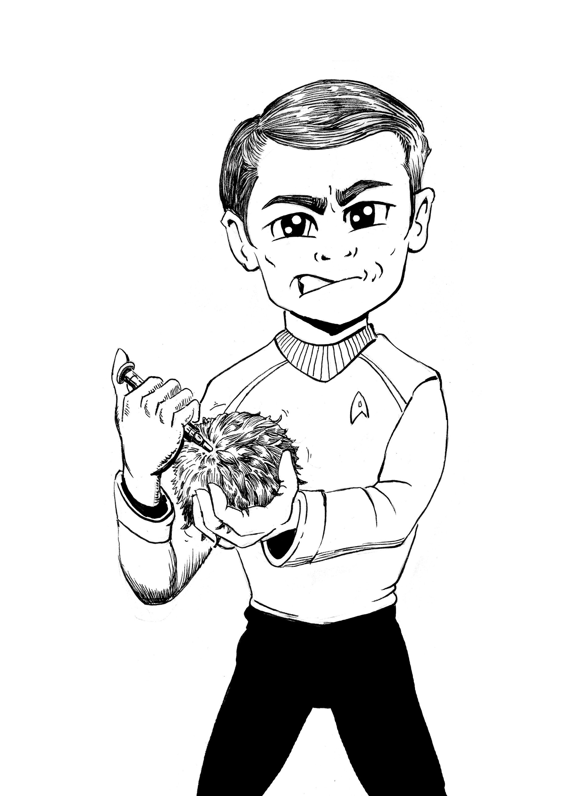 spock coloring page