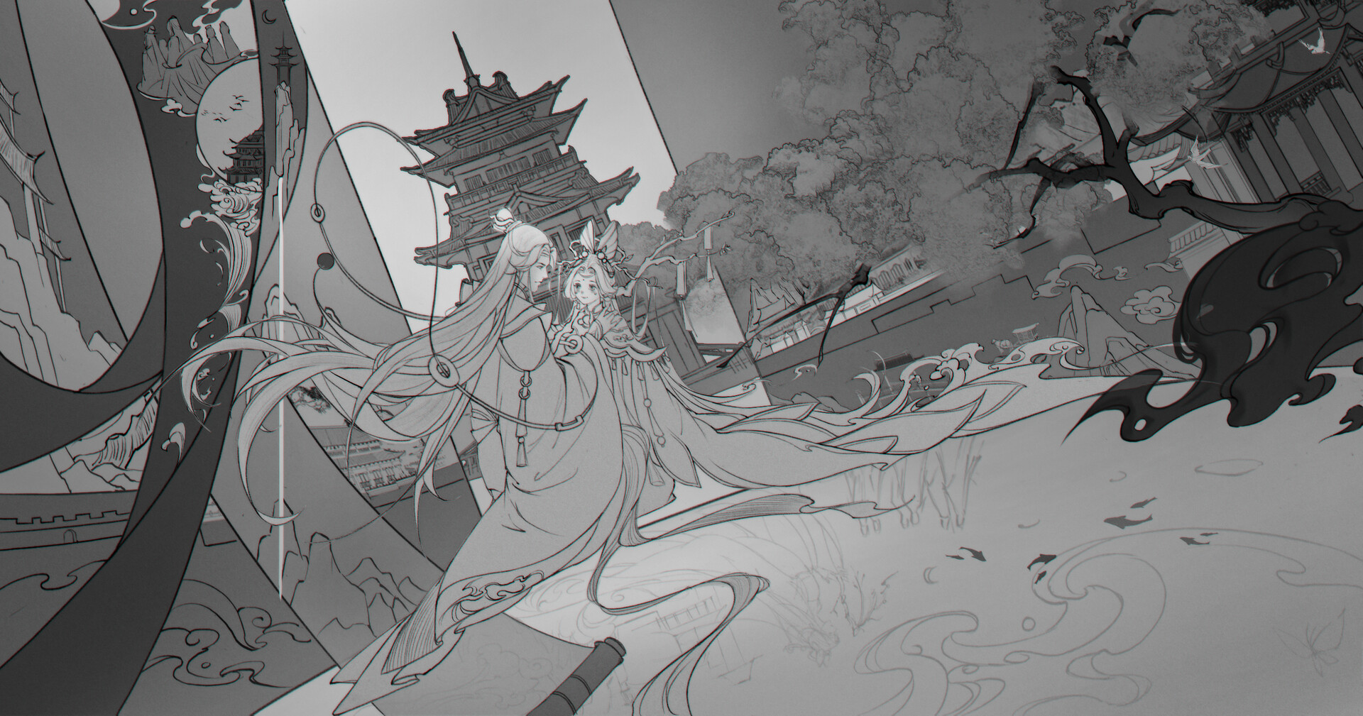 Ruby Lin - OC Illustration 山寺桃花