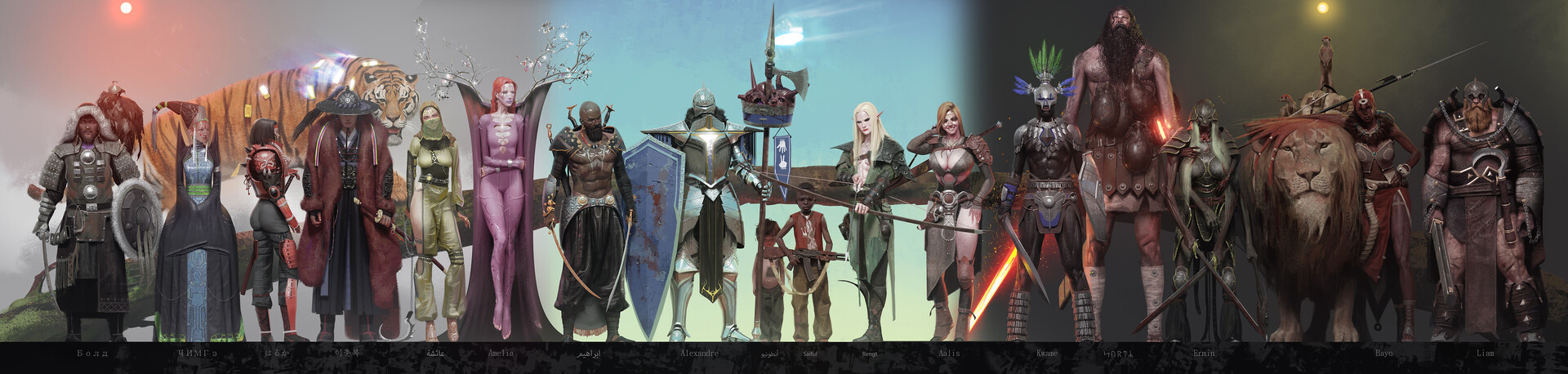 ArtStation - 16 fantasy characters