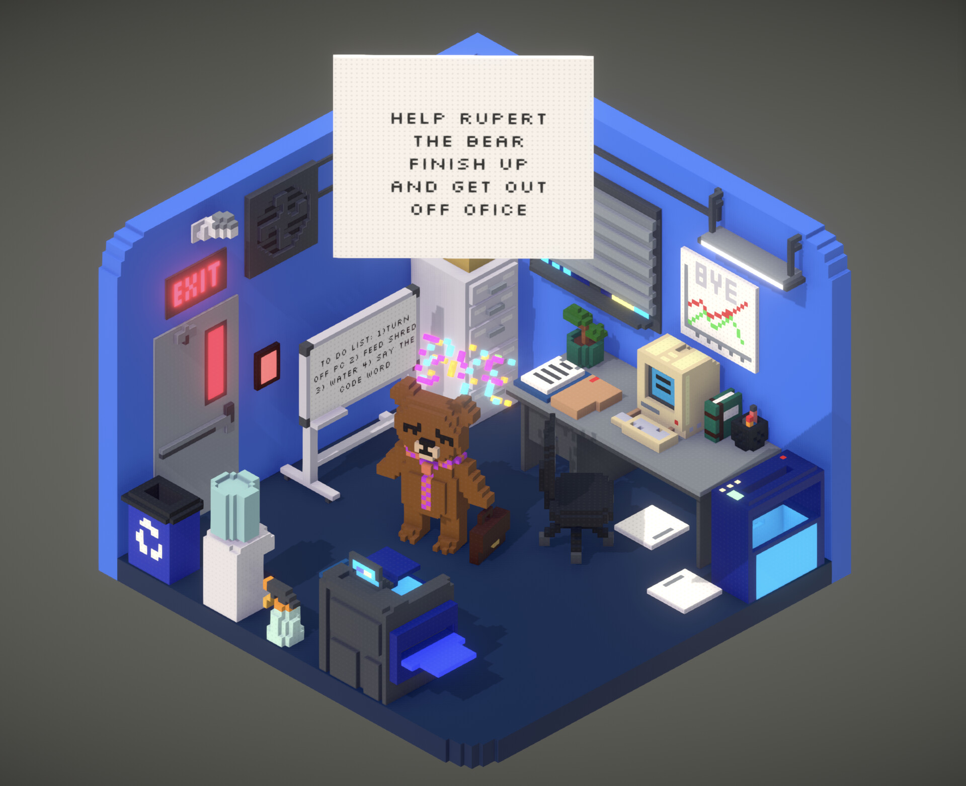 ArtStation - Help Rupert Get Out of Office