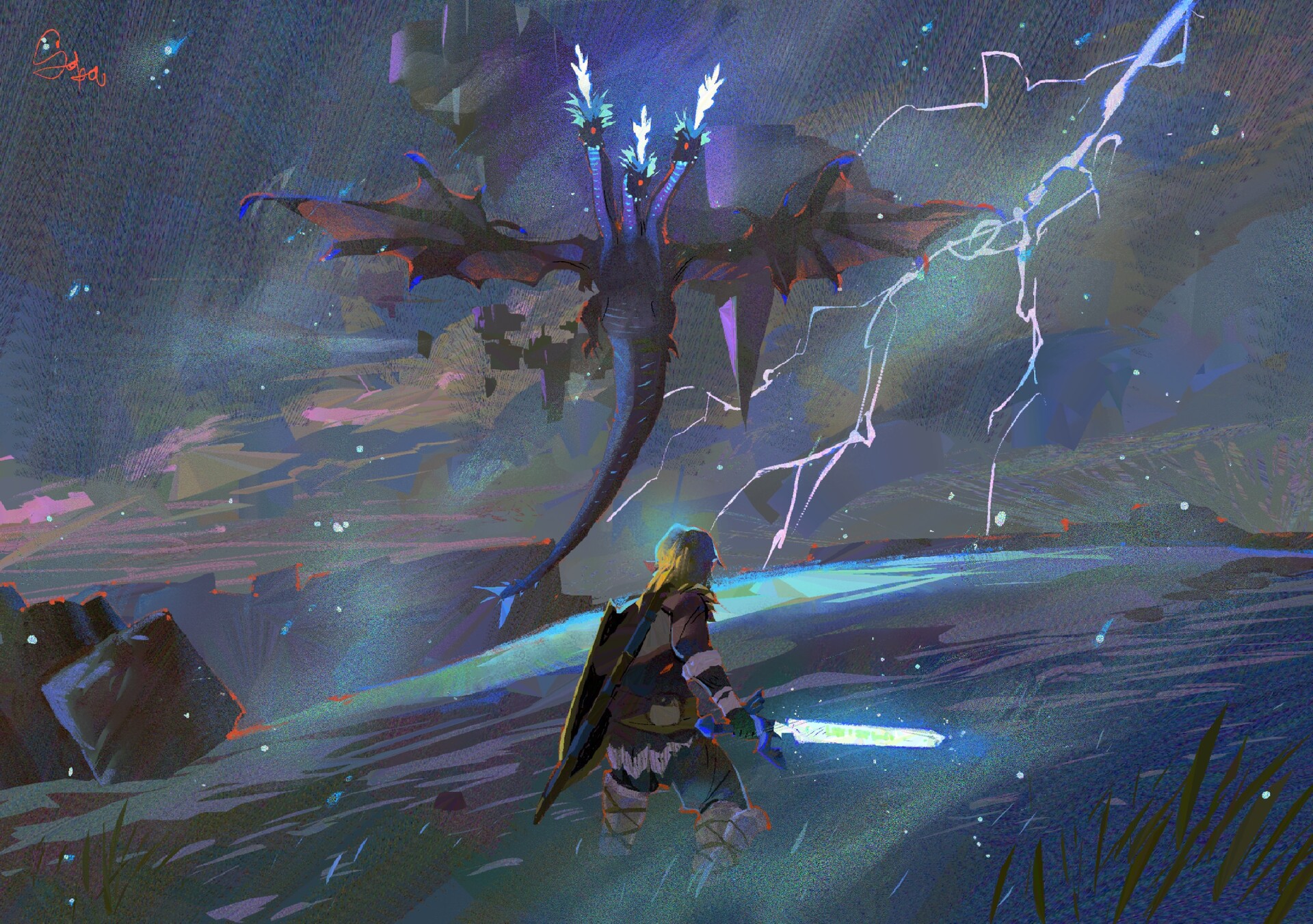 ArtStation - Gleeok Encounter