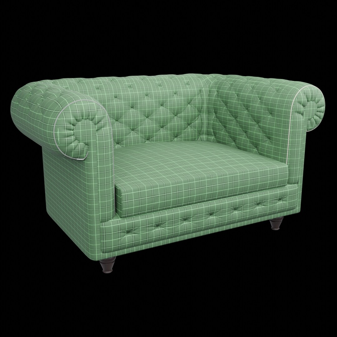ArtStation - Chesterfield Sofa