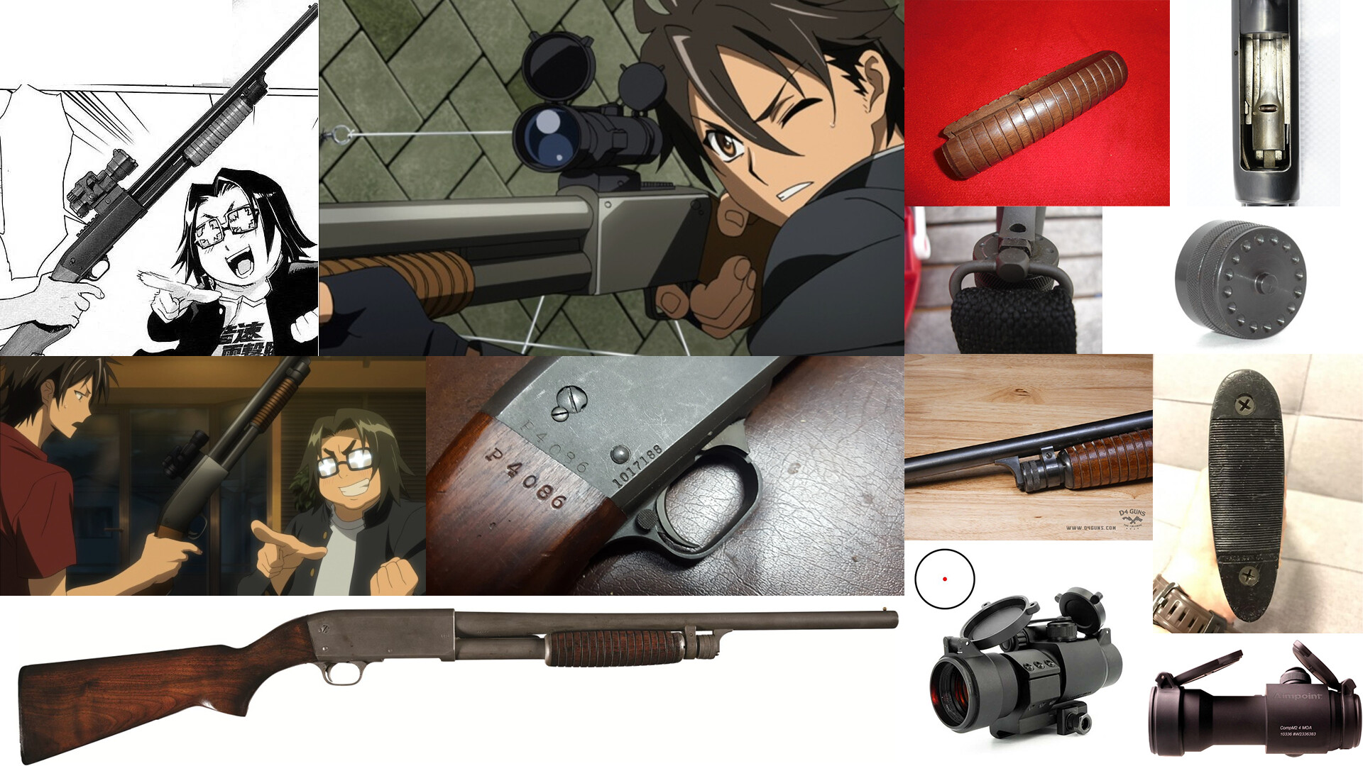 Hao Liu - Ithaca Model 37 with Aimpoint CompM2 [Highschool of the Dead]