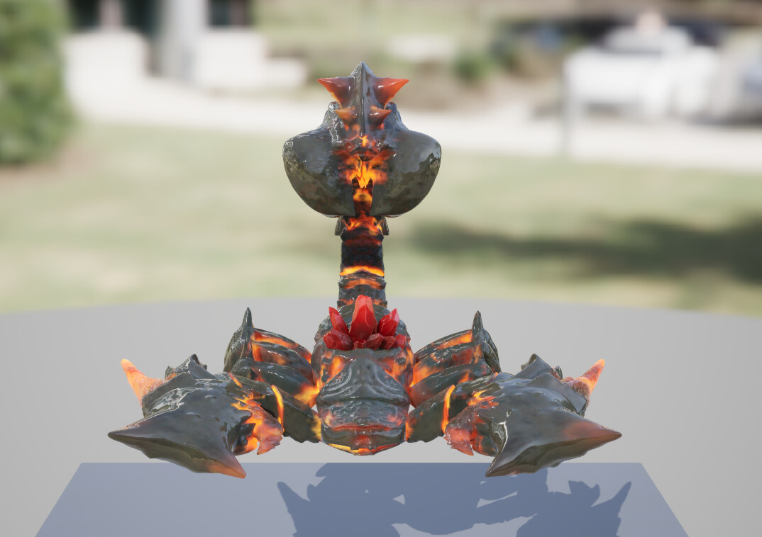 ArtStation - Desert biome - Crystal Scorpions