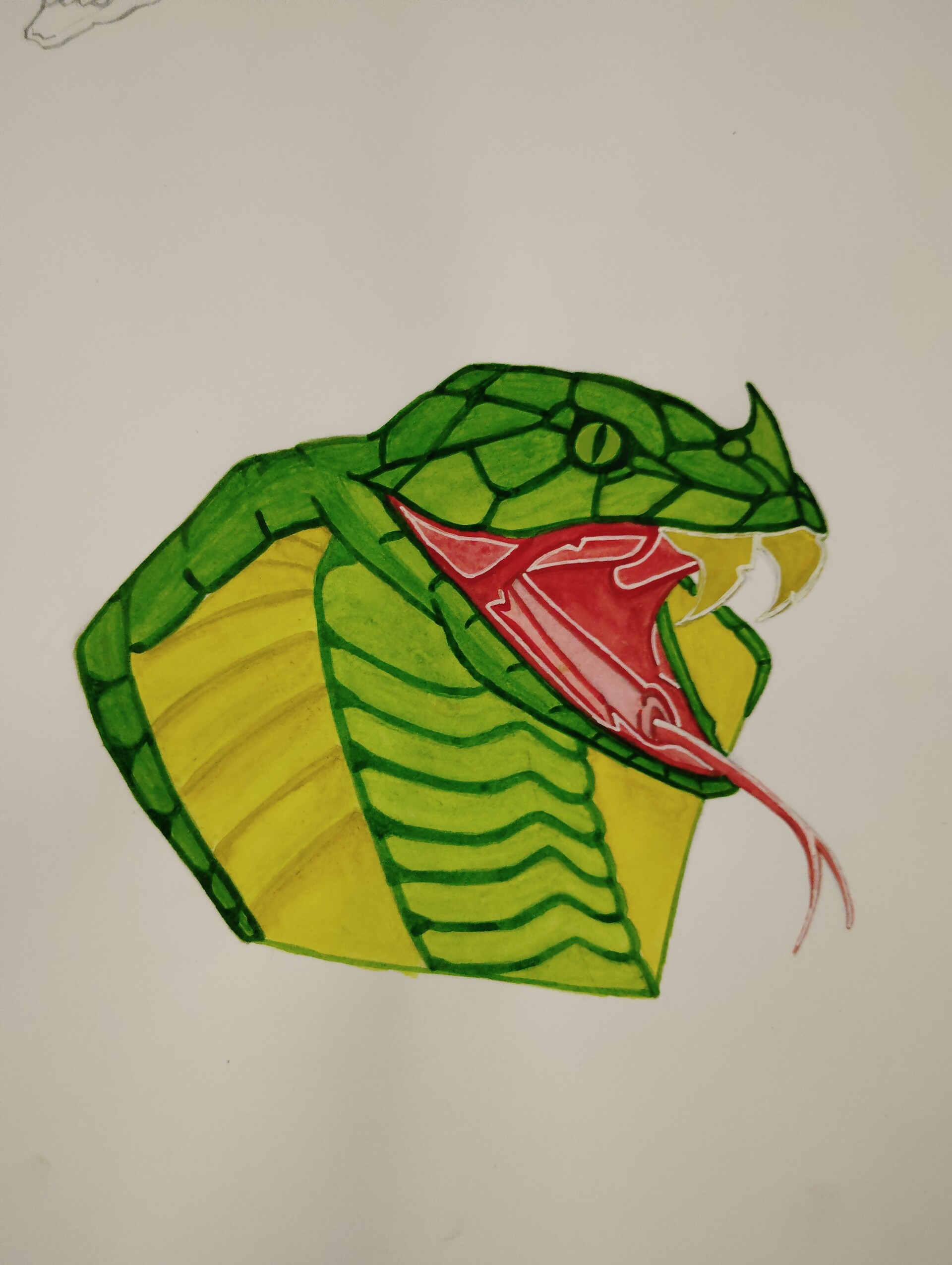 ArtStation - Snake portrait