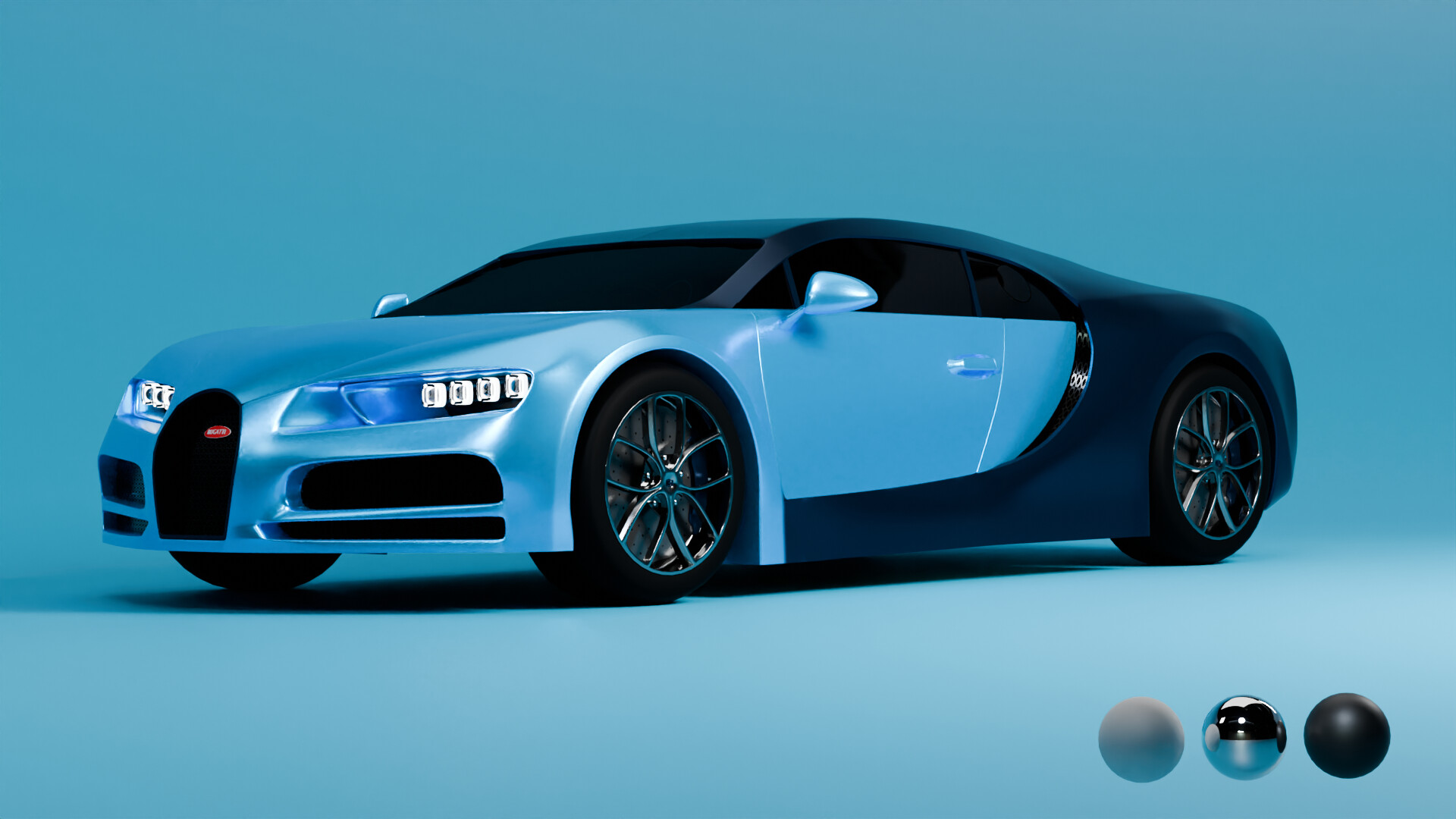 ArtStation - Bugatti Chiron 3D model