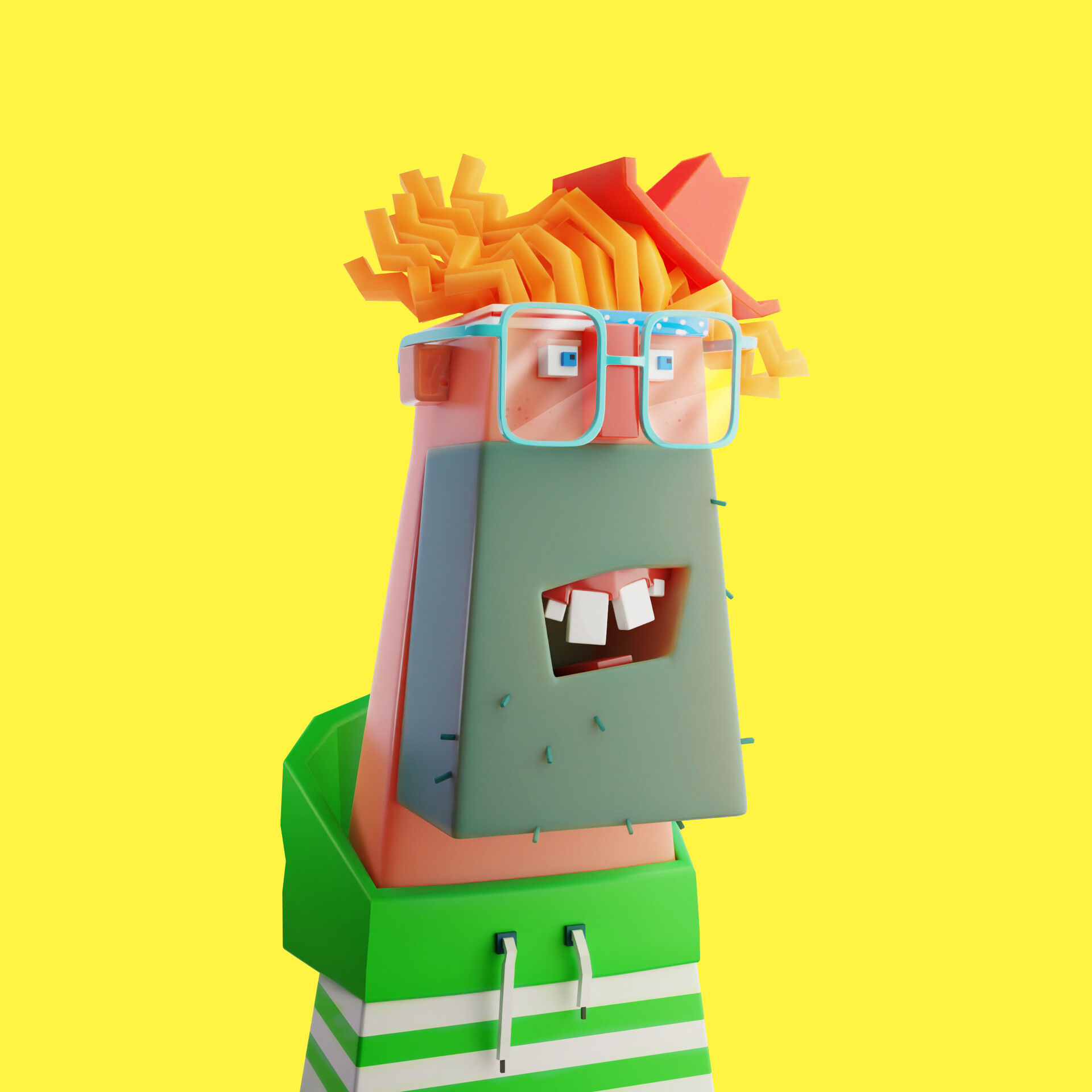 ArtStation - Boxy Dude - Own NFT Project