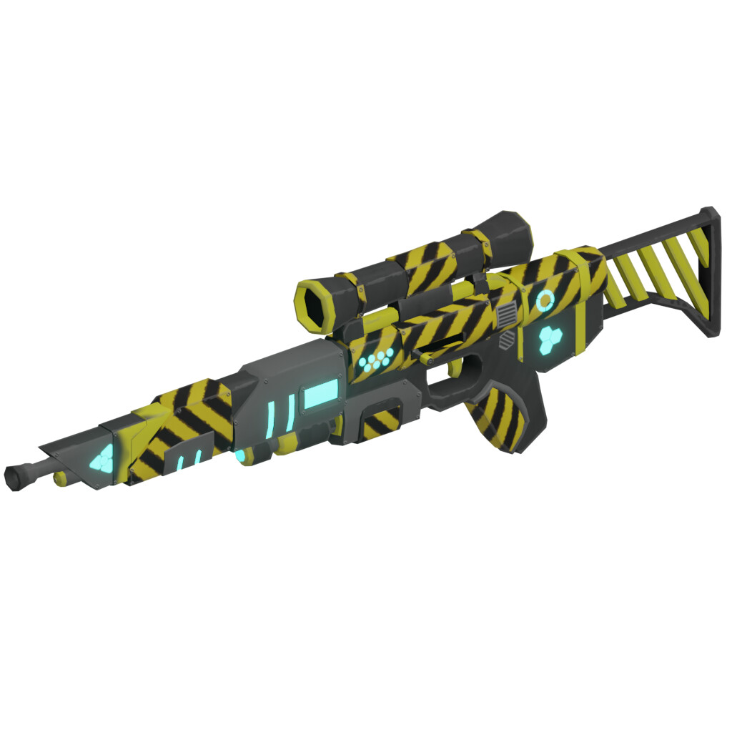 ArtStation - Laser Trail Weapon Renders