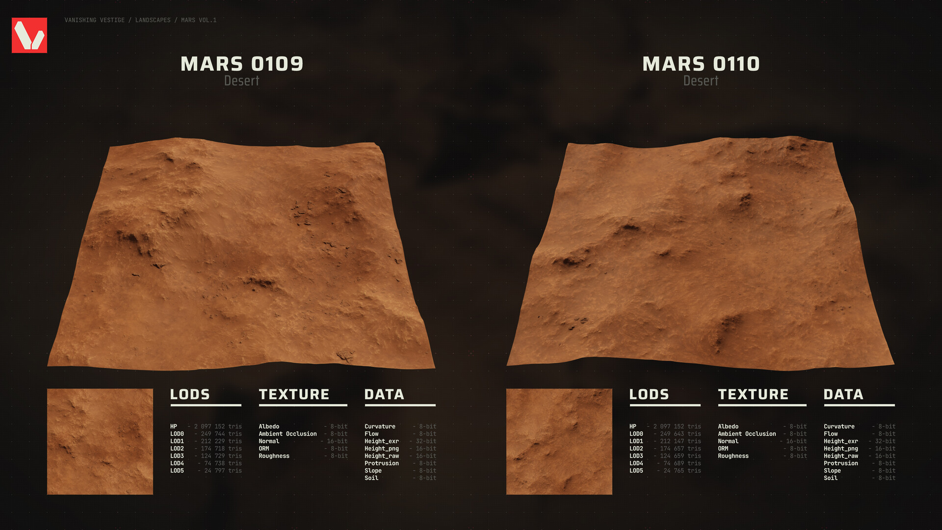 Michael Di Lonardo - 8k Landscapes - Mars Vol.1