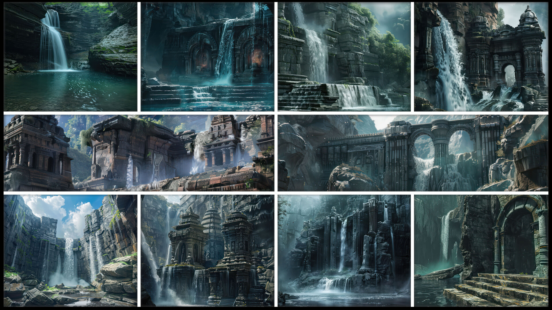 Ferial Concept - 🔹260 Ancient Waterfall - Environment Concept Reference ...