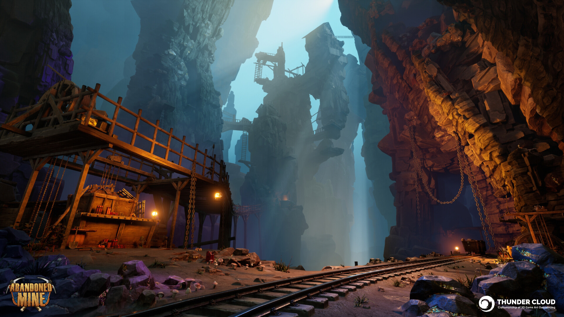 Thunder Cloud Studio - Modular Asset - Abandoned Mine (Realistic PBR 3D ...