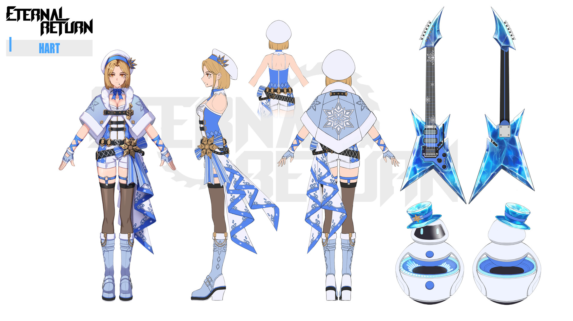 ArtStation - Eternal return _ Winter Carnival Hart Skin Sheet