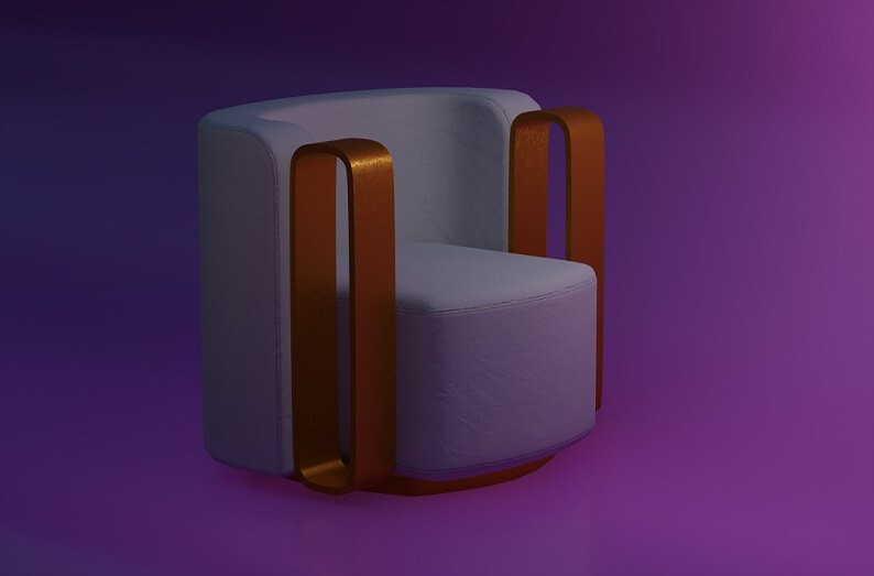 ArtStation - STYLIZED 3D CHAIR