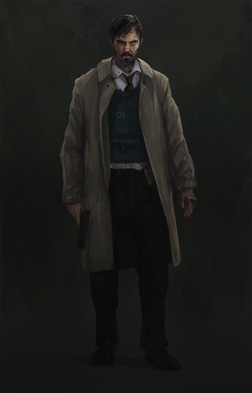 ArtStation - Detective in a bad day