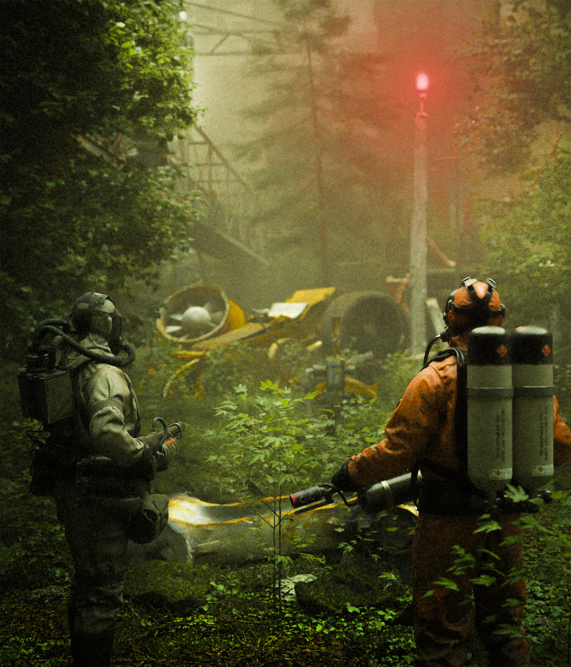 ArtStation - Foggy Apocalypse Environment | Blender3D