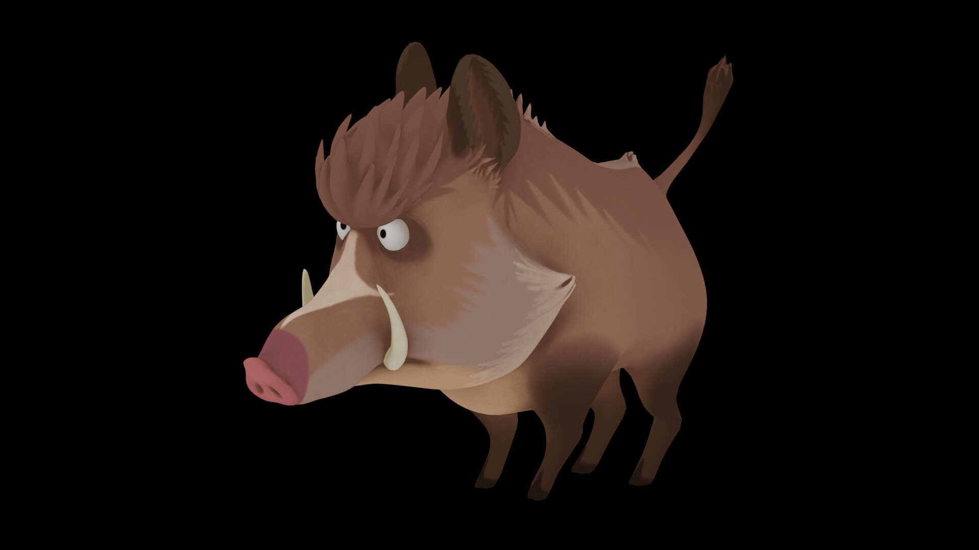 ArtStation - Stylized wild boar