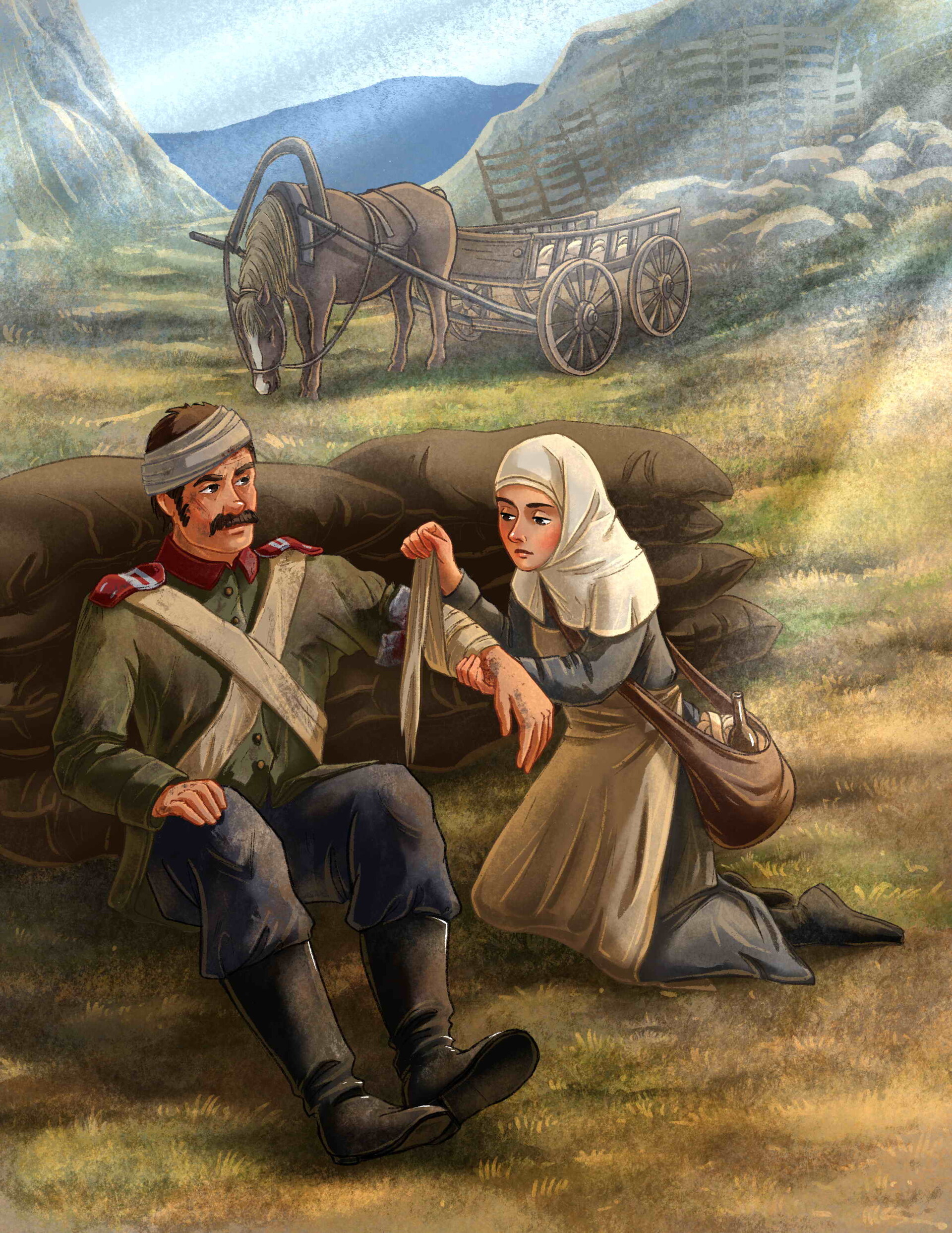 ArtStation - Illustrations for a book about famous people of Russia