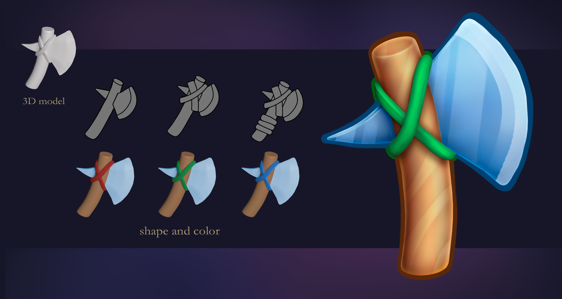 ArtStation - Casual Gaming hammer icon