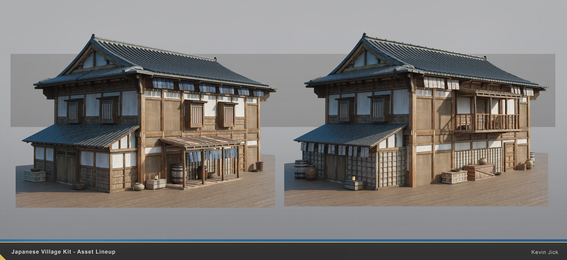 Kevin Jick - Japanese Village Kitbash & Tutorial