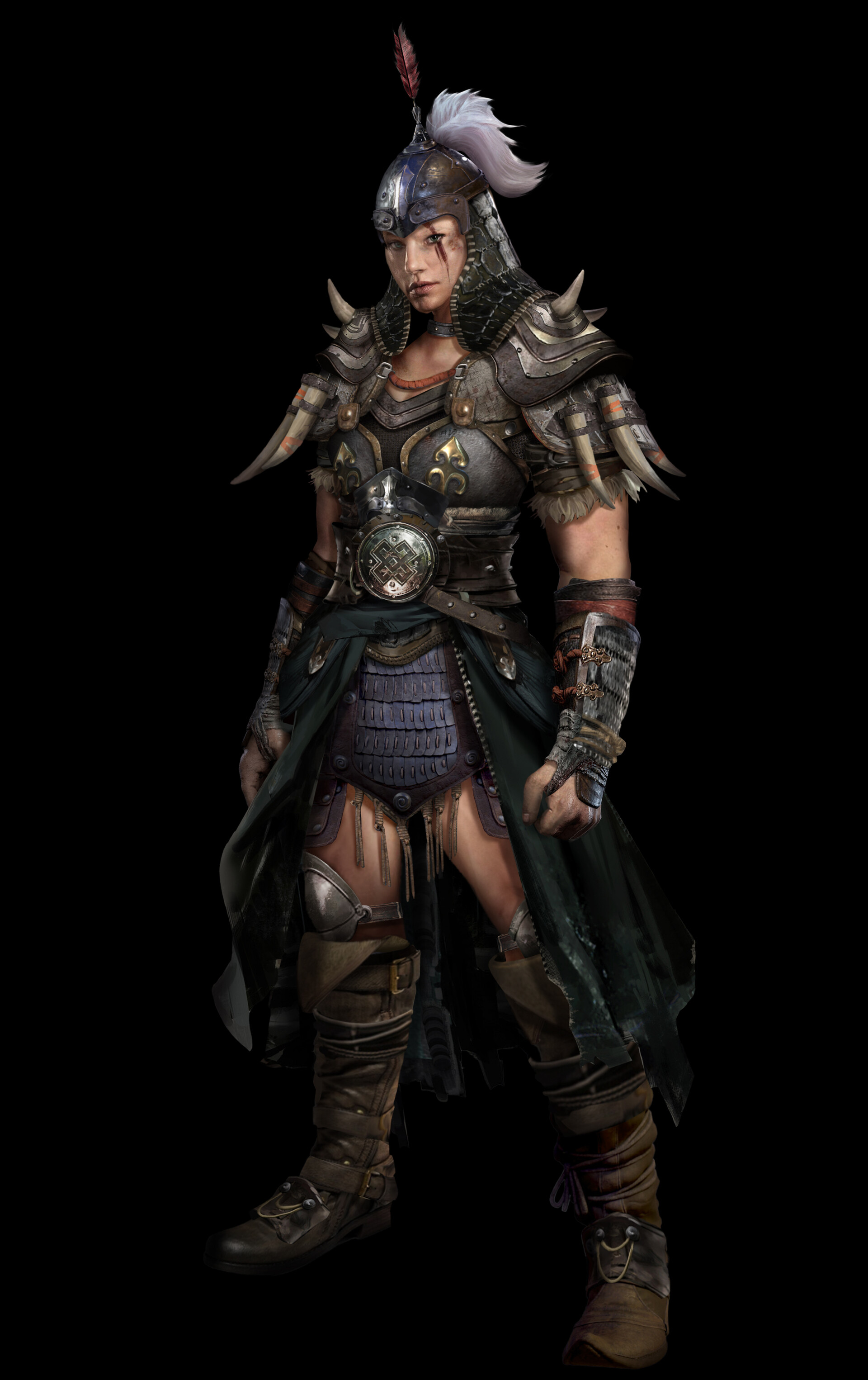 ArtStation - Armor Mongolian Female - Diablo Inspired