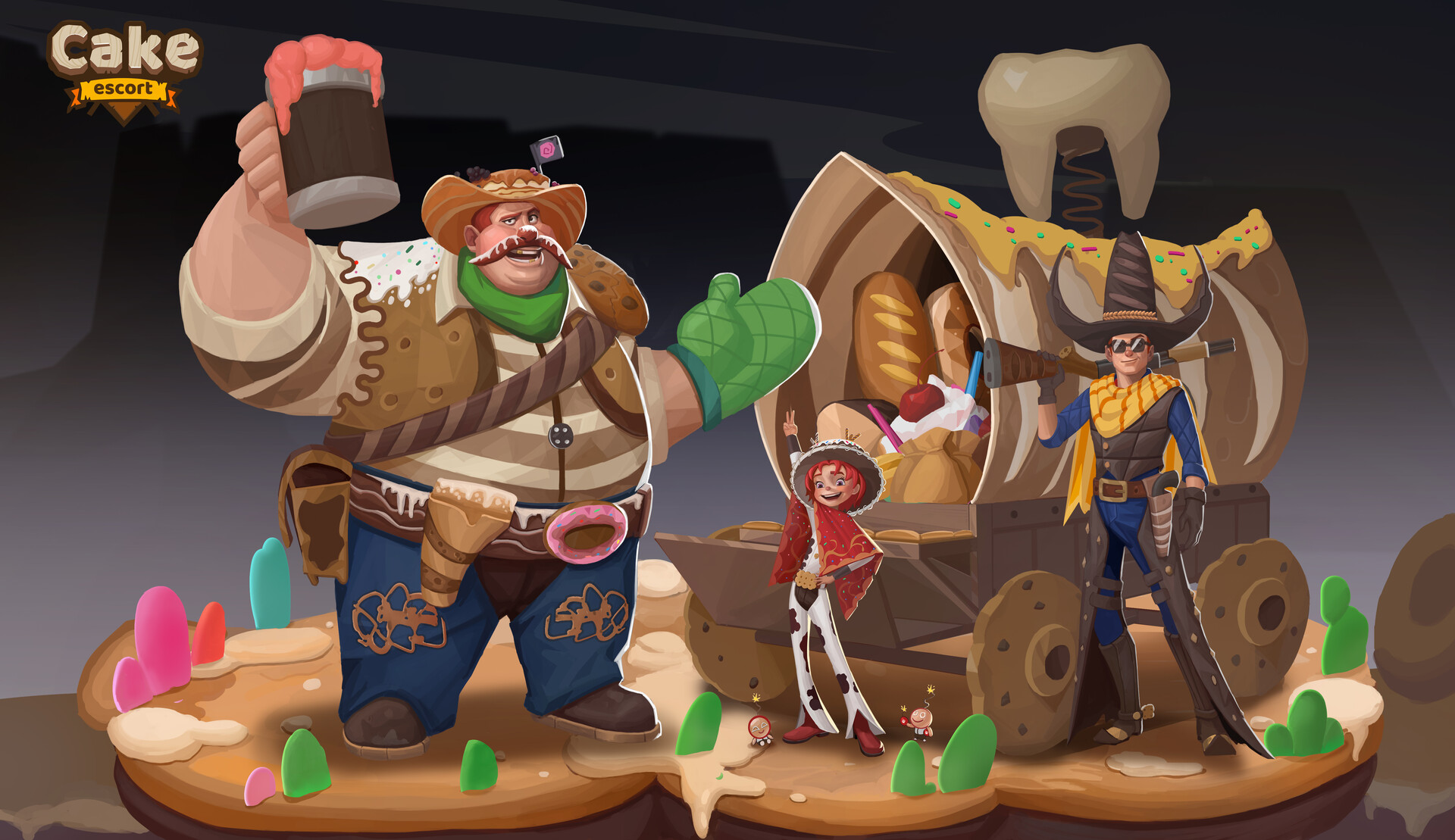 ArtStation - cake escort