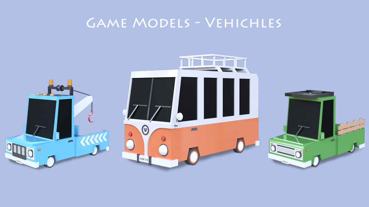 ArtStation - Game Models - Vehicles