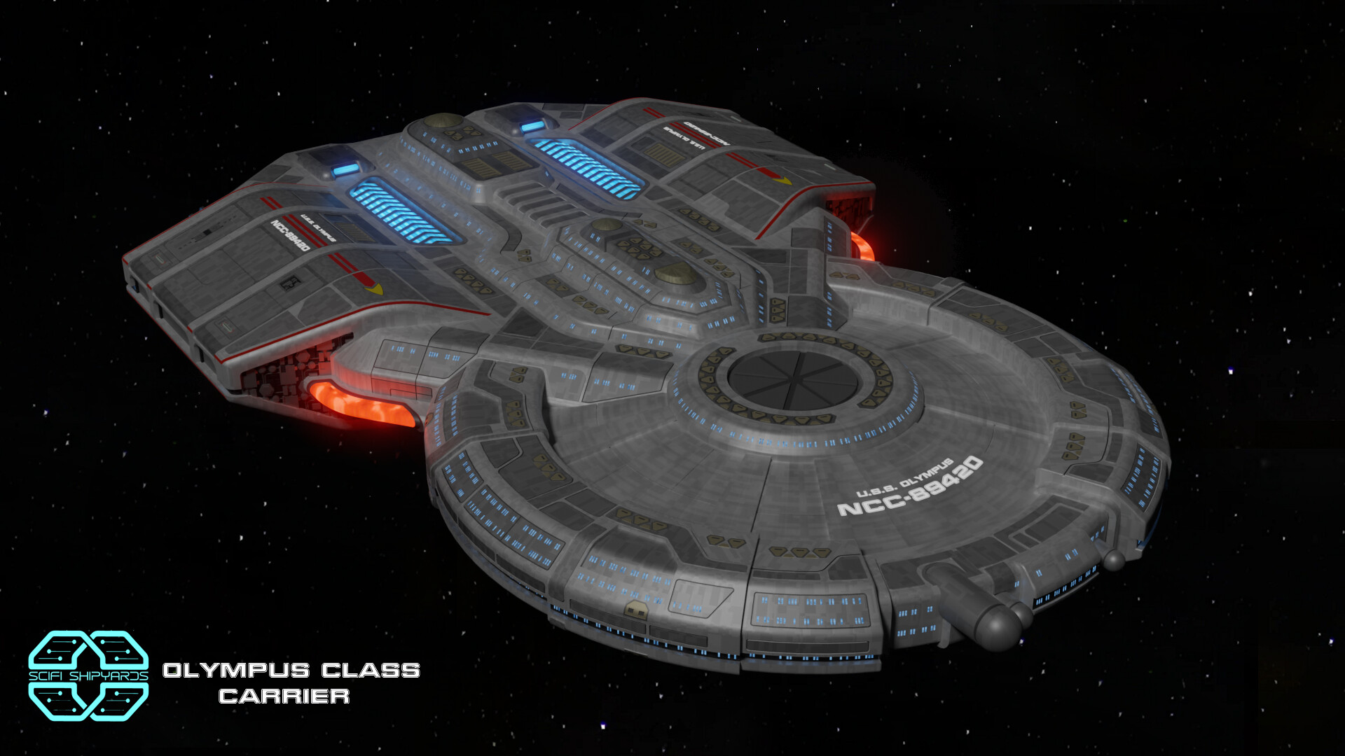 ArtStation - U.S.S. Olympus Starfleet Carrier