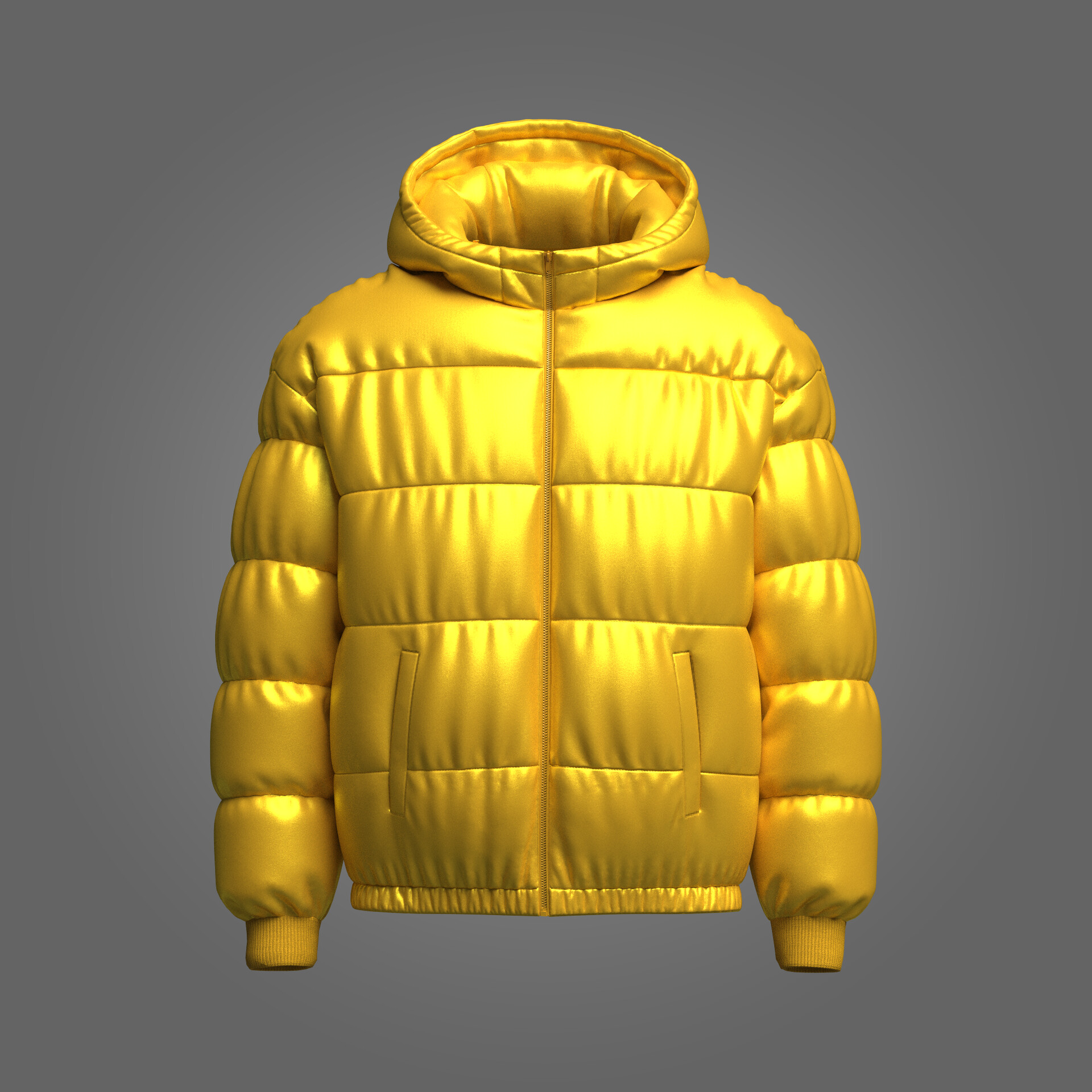 ArtStation - Puffer Jacket 3D Model