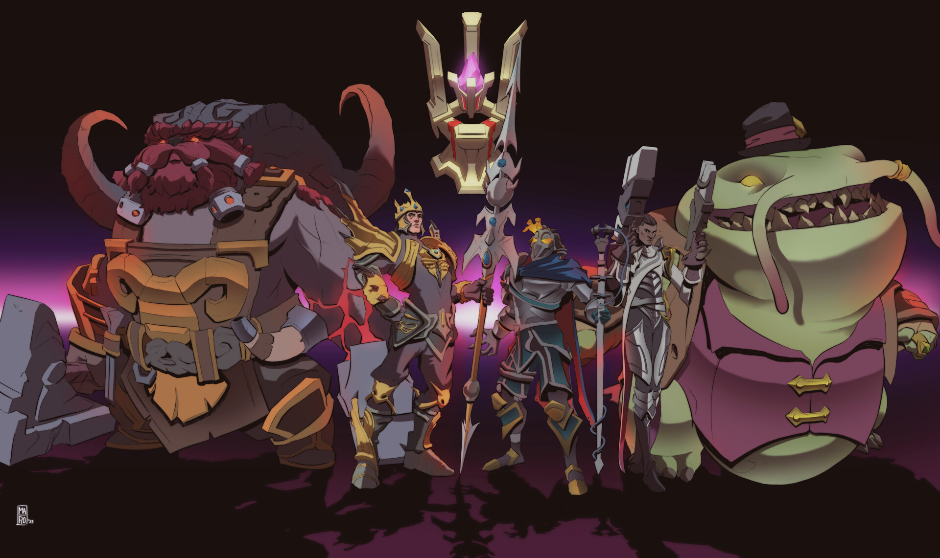 ArtStation - League of Legends Winning team (Commission)