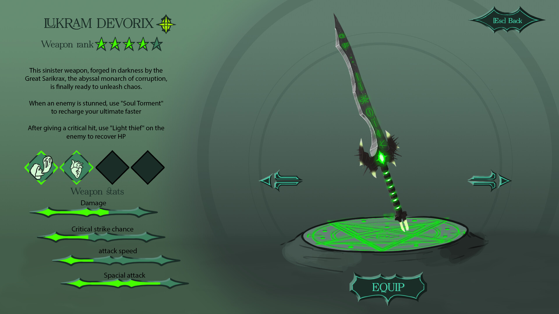 ArtStation - [Student work] Lukram Devorix - Part 3 (UI)