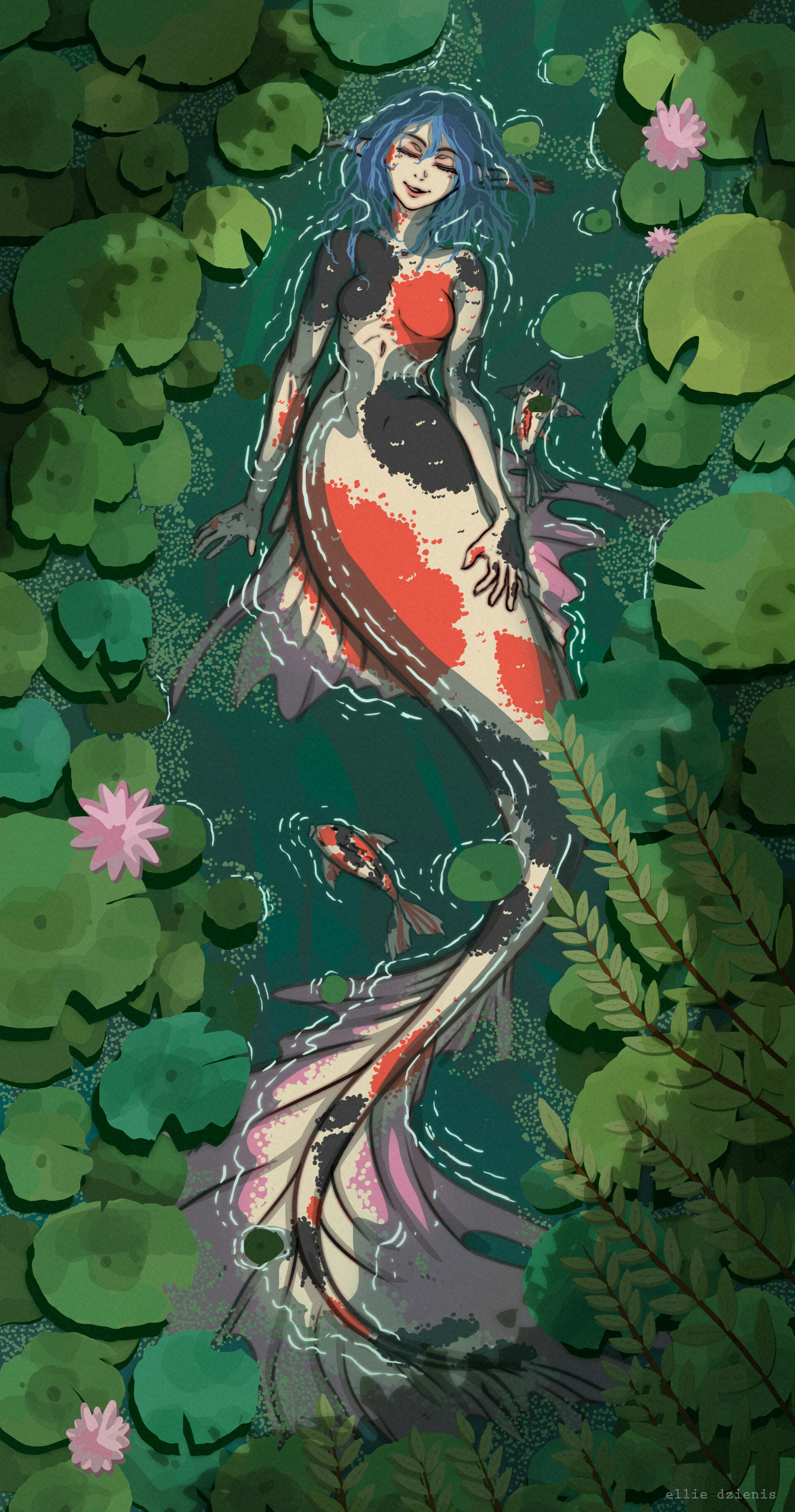 ArtStation - Koi Carp Mermaid