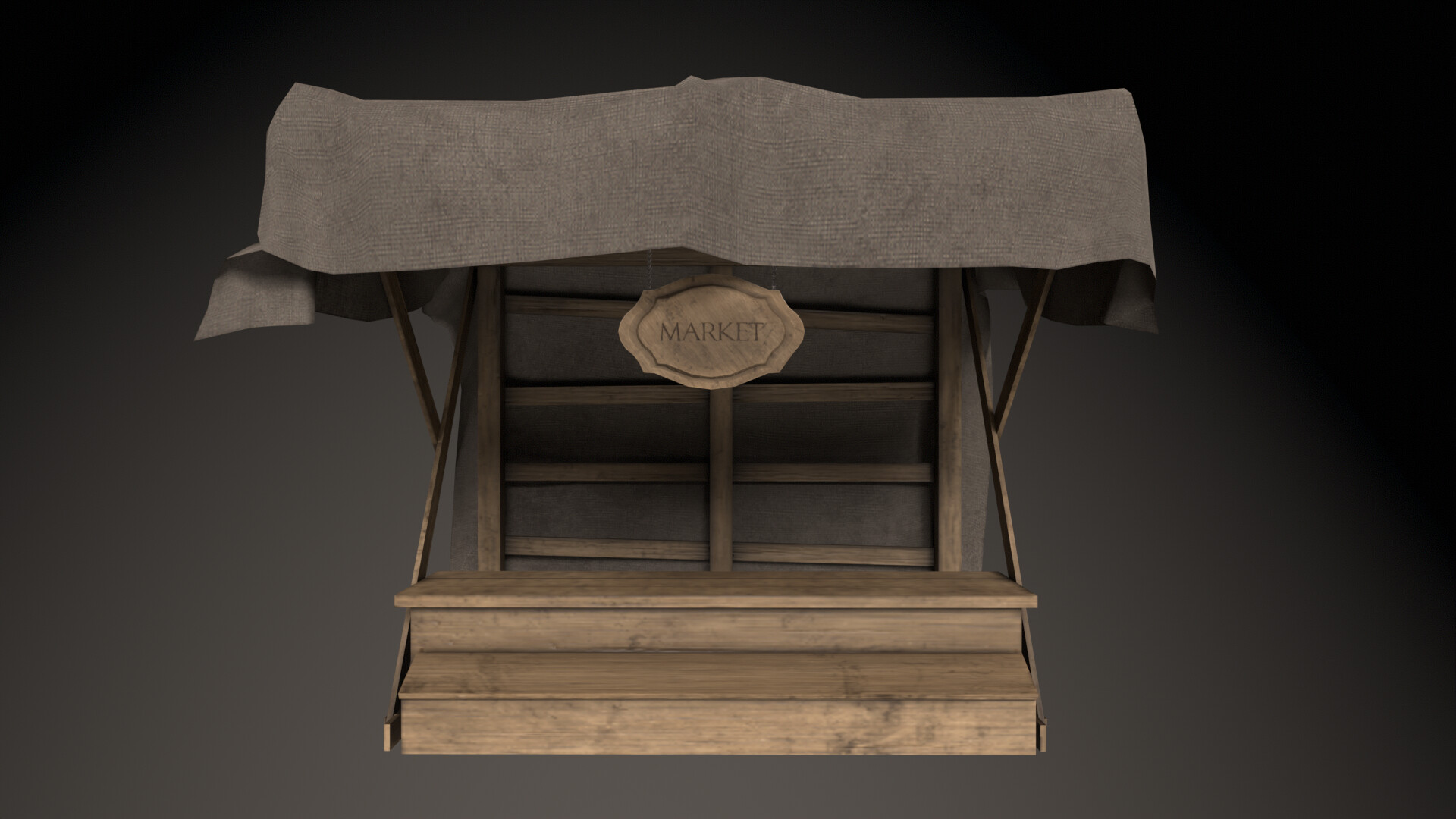 ArtStation - Medieval Market Stall