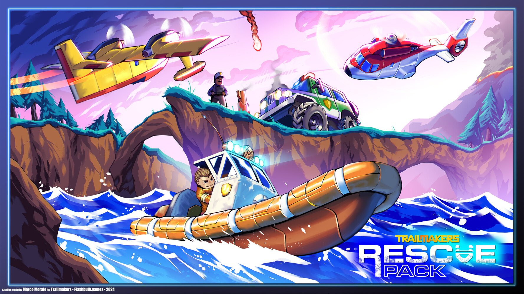 Marco Morale - Trailmakers 1.8.0 Rescue Pack Key Art (and DLC)