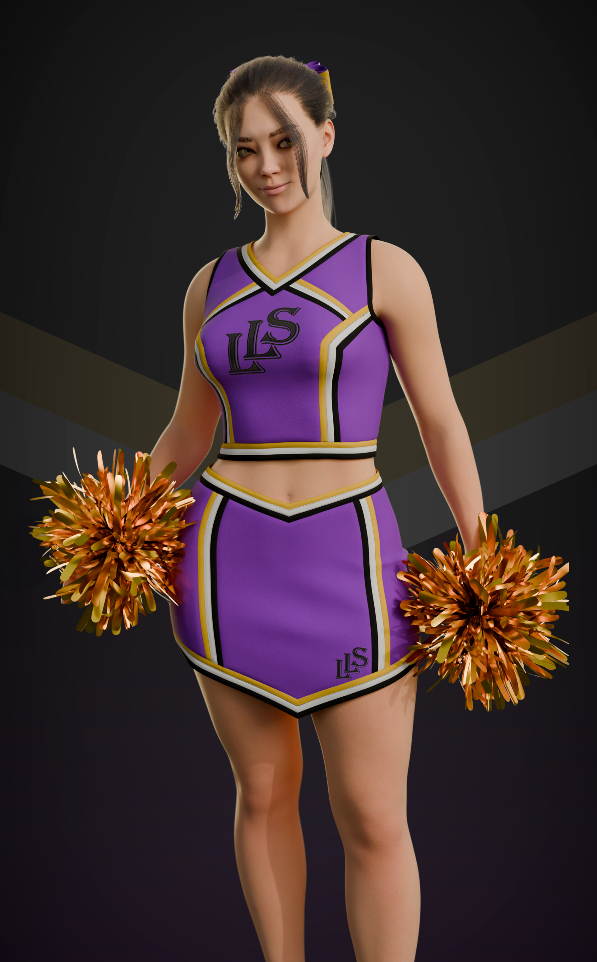 ArtStation - Cheerleader Costume