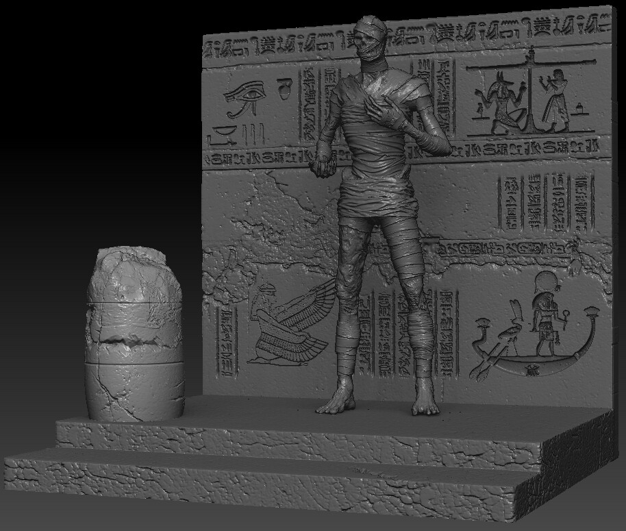ArtStation - Mummy of Ancient Egypt Fan Art 3d print