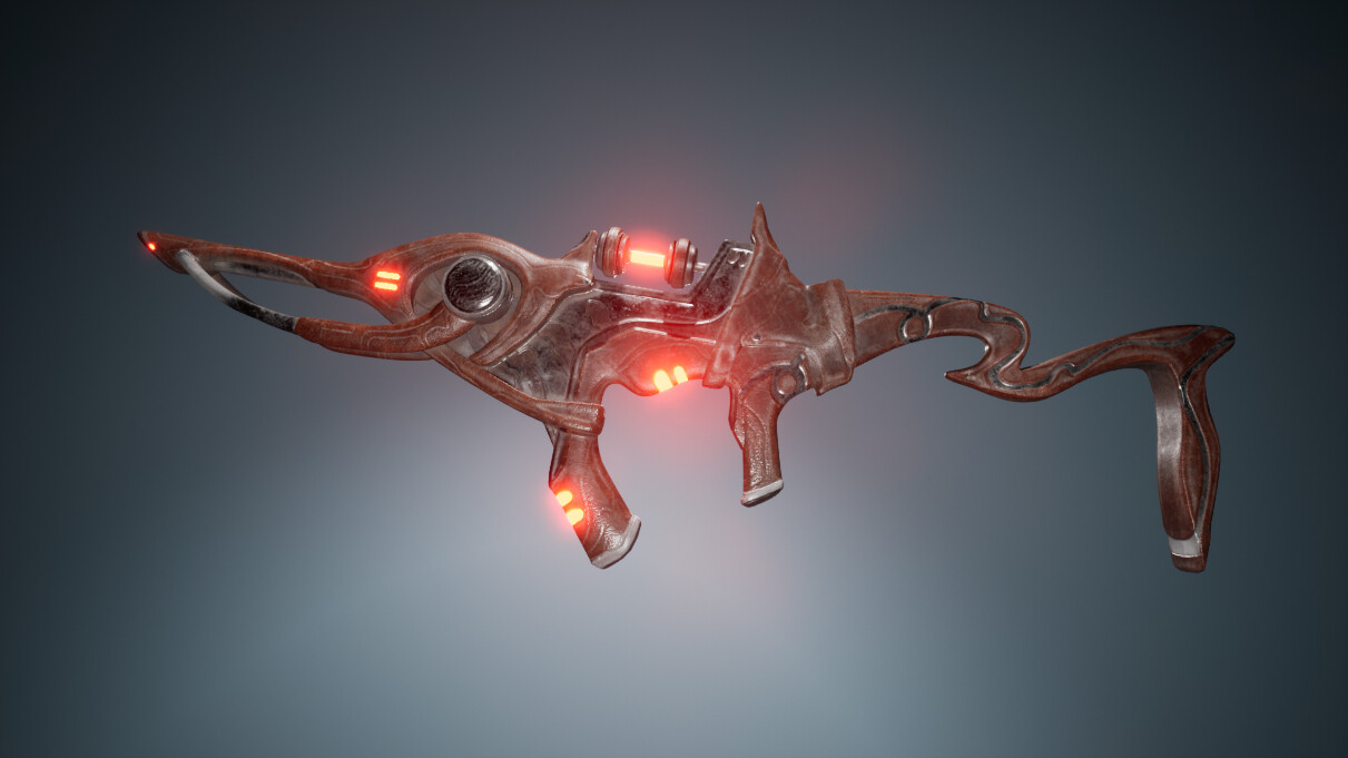 ArtStation - Warframe Inspired Sci-fi Gun