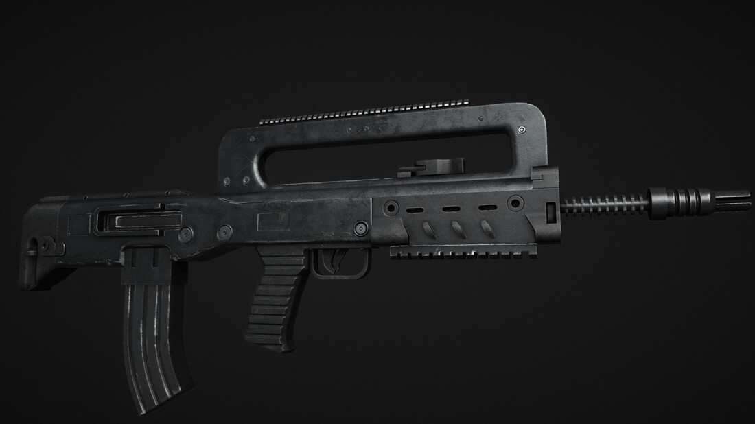 ArtStation - FAMAS Game Model