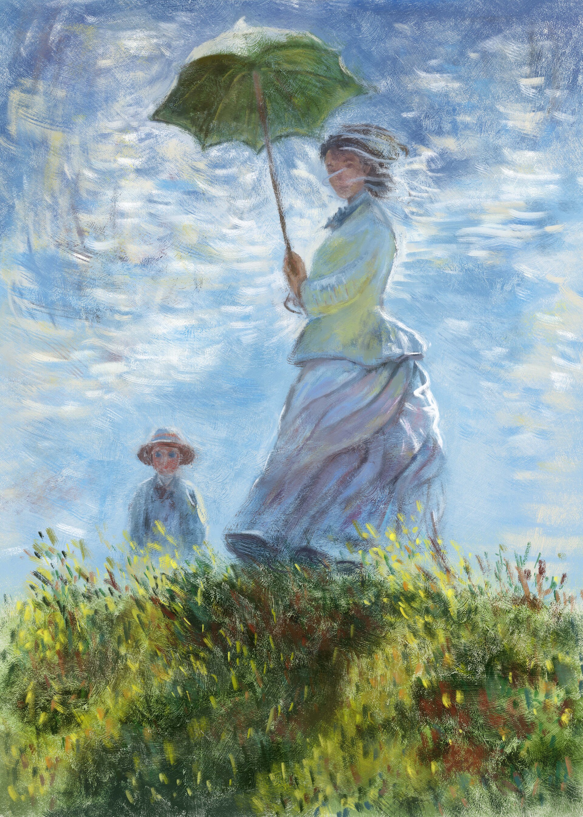 ArtStation - mimicking Claude Monet paint