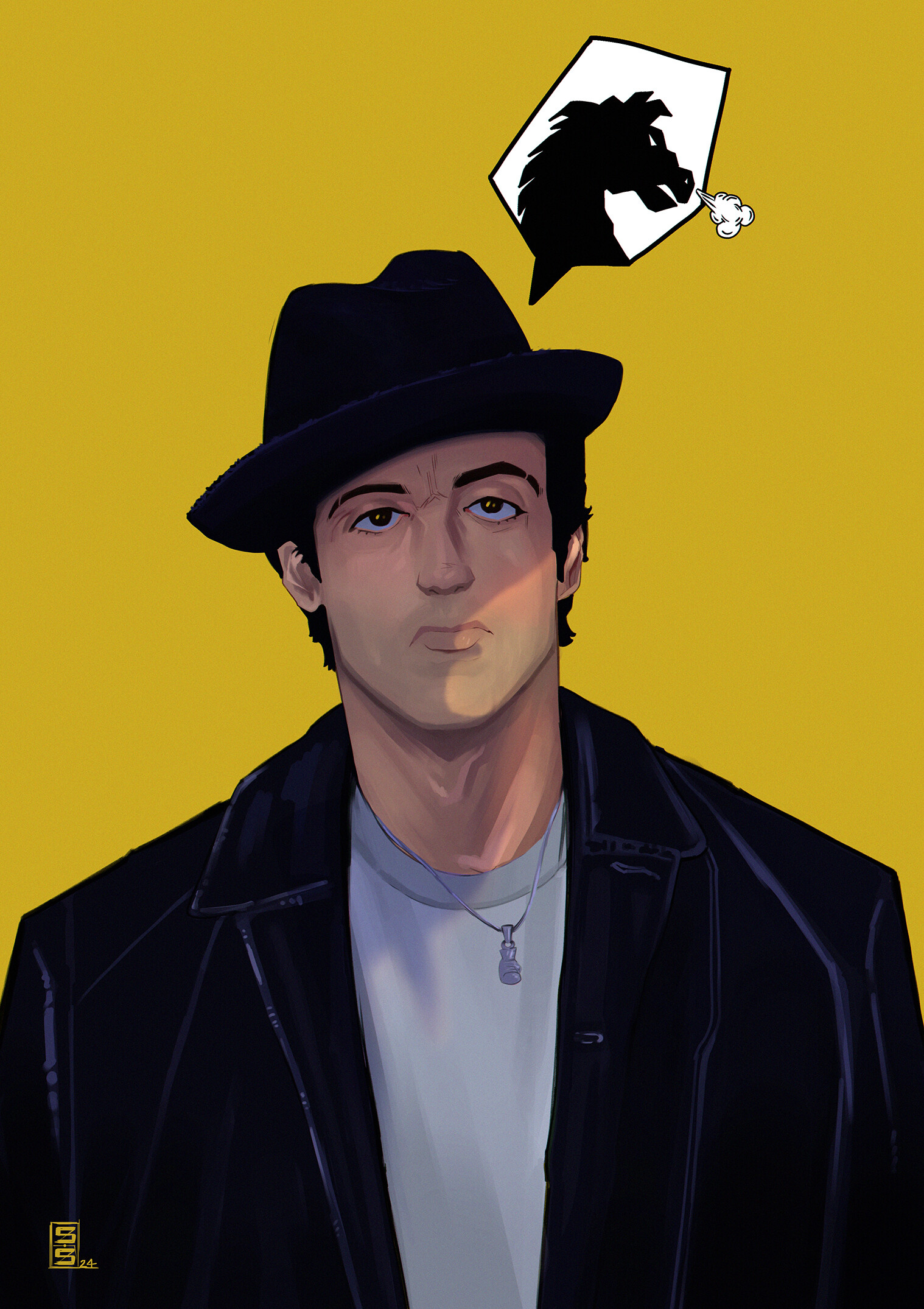 ArtStation - Rocky Balboa Portrait
