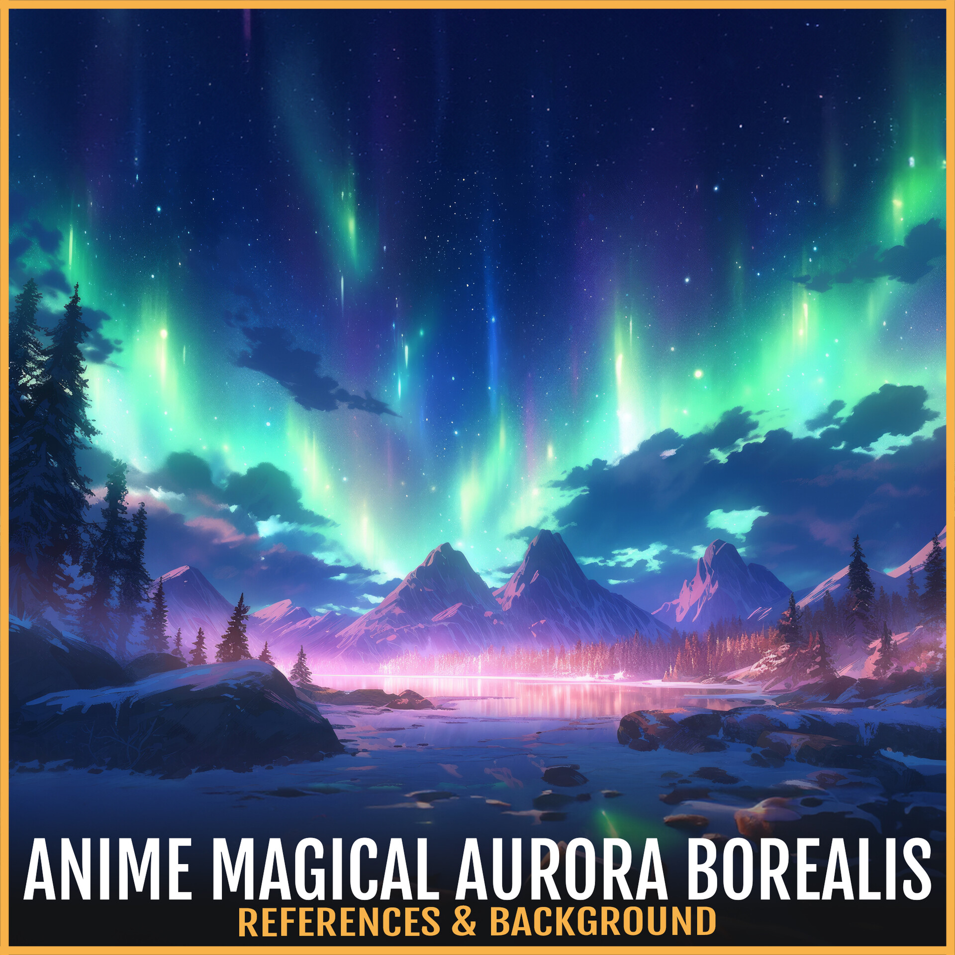 ArtStation - 202 Anime Magical Aurora Borealis