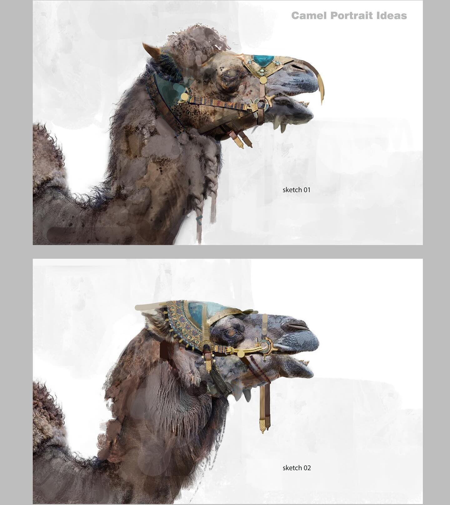 ArtStation - Сonceptual research of a camel