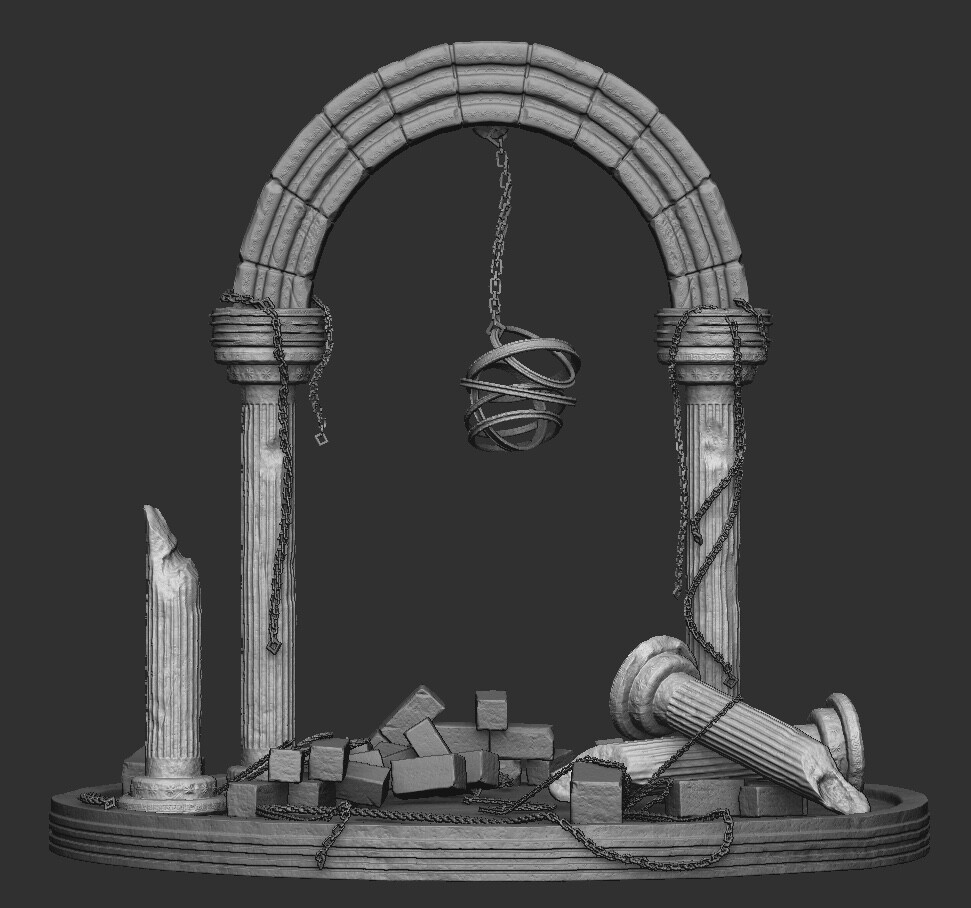 ArtStation - Ruins of Greek Arch Gate.