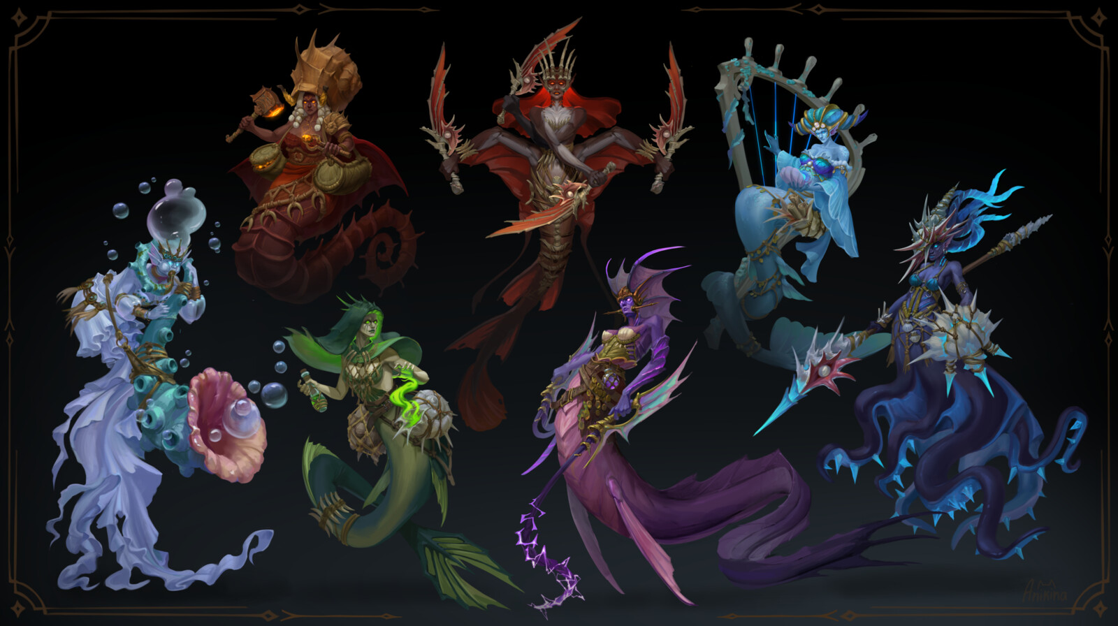 Alexandra Anikina - Elemental mermaids