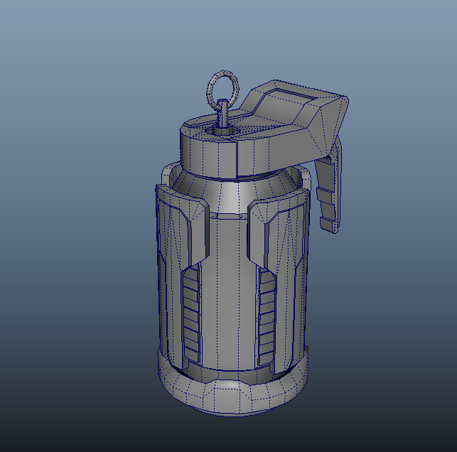 SimuLANtion - Sci-fi Grenade 3D Model