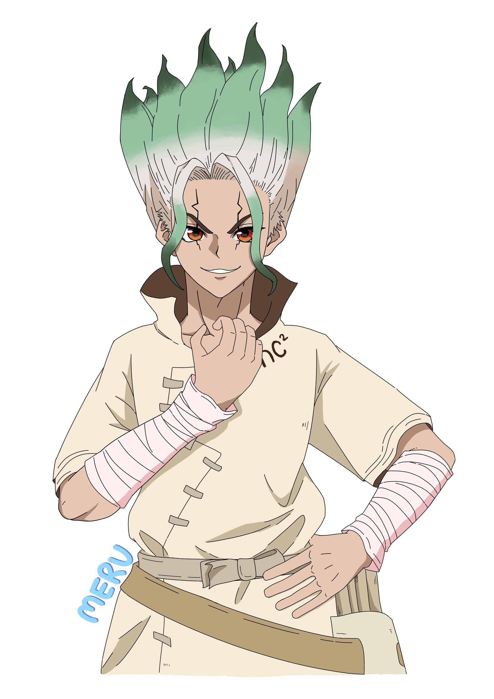 ArtStation - Senku Dr. Stone Fanart!